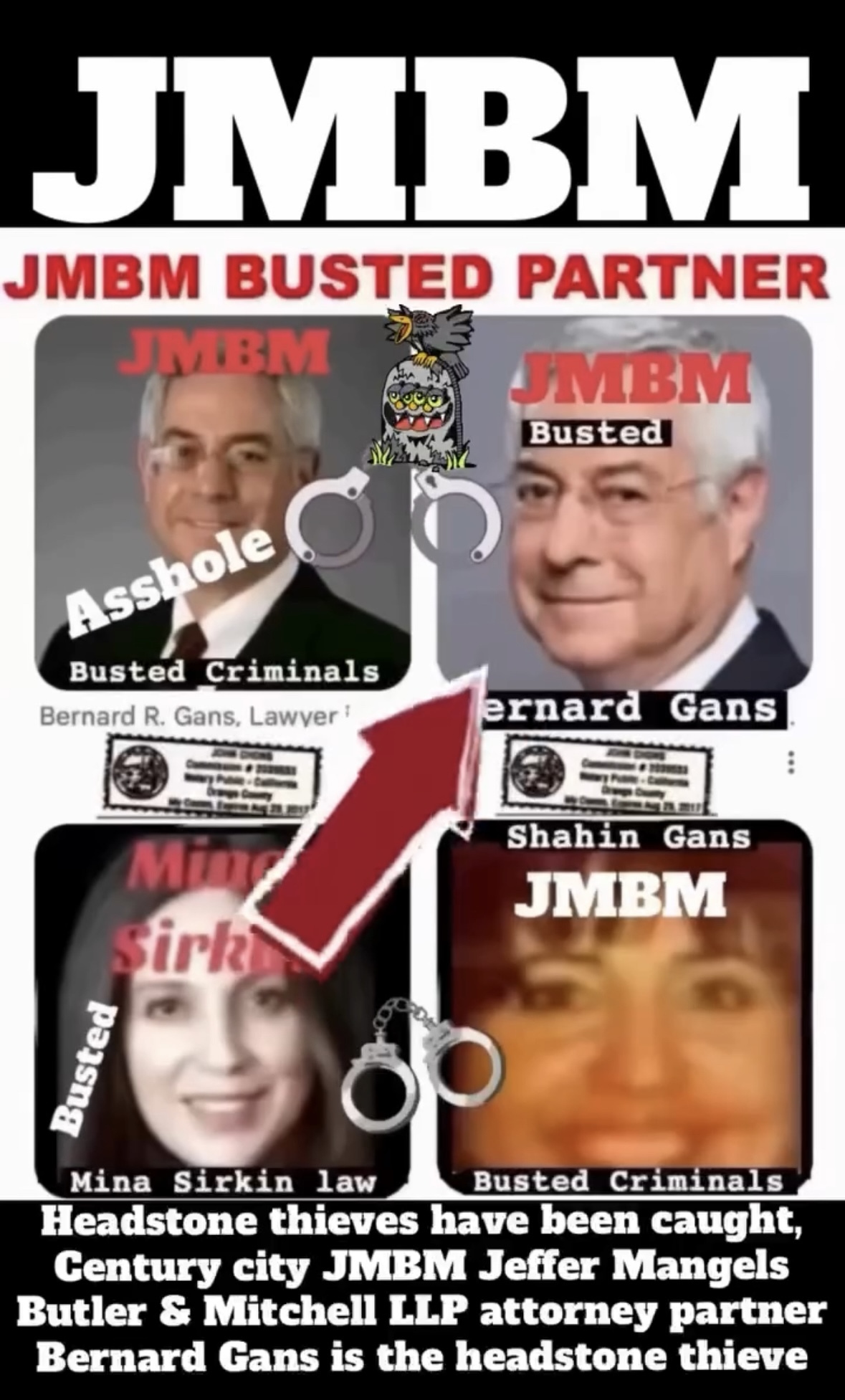 USA Headstone Strikes Suing ANTI JEW JMBM Partner Law 500 000 000 000 USA Headstone Strikes Suing ANTI JEW JMBM Partner Law 500 000 000 000